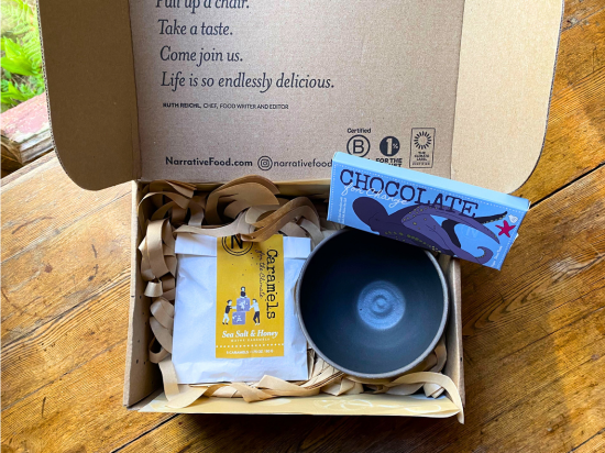 Sweet Intentions Gift Box | Chocolate, Caramels & Ceramic Bowl | Maine ...